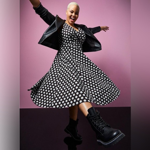 Betsey Johnson | Dresses | Betsey Johnson X Torrid Polka Dot Dress ...
